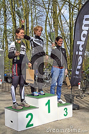 Celebrating On The Winners Podium Editorial Photo | CartoonDealer.com ...