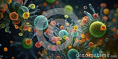 Cell Division Or Cell Connection, The Microbiological Process Of ...