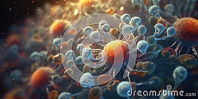 Cell Division Or Cell Connection, The Microbiological Process Of ...