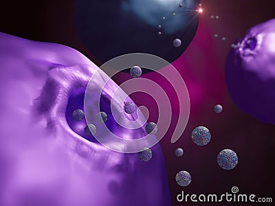 Cells Secreting Exosomes Royalty-Free Illustration | CartoonDealer.com ...