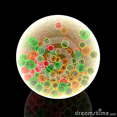 Cells Under Microscope Royalty-Free Illustration | CartoonDealer.com ...