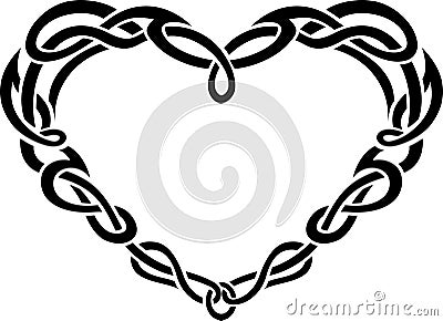 Celtic Heart Border Stock Image | CartoonDealer.com #43799785