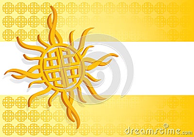 Celtic Sun Cartoon Vector | CartoonDealer.com #24224657