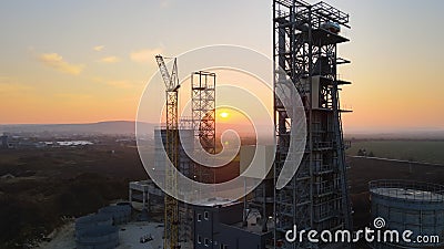 Cement Factory at Open Pit Mining of Construction Sand Stone Materials ...