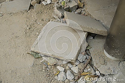 Cement Stone Scrap Broken Stock Image | CartoonDealer.com #66351577