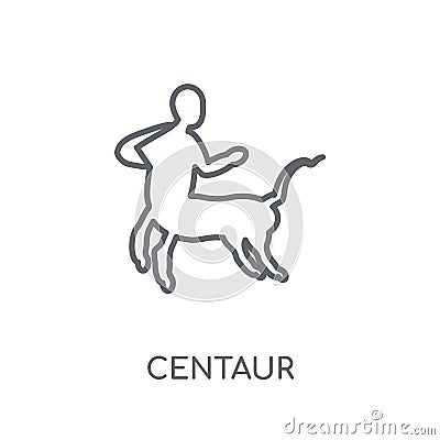 Centaur Linear Icon. Modern Outline Centaur Logo Concept On Whit ...