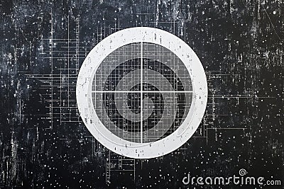 Centered White Computer Icon On Digital Abstract Background With Numbers And Codes Representing ...