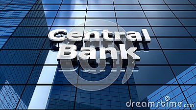 Central Bank Building Blue Sky Stock Footage - Video of money, banking ...