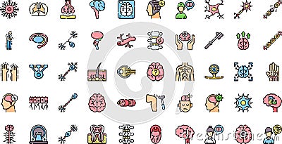 Central Nervous System Icons High-Quality Vector Icons Collection With ...