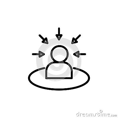 Centric Consumer Icon Set. Client Focus Approach Vector Symbol ...