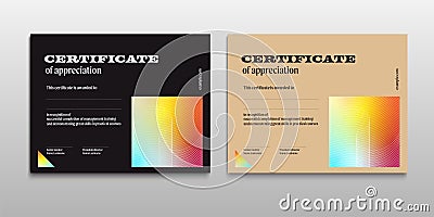 Certificate Of Appreciation Template Design. Elegant Business Diploma Layout For Training ...
