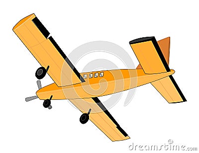 Cessna Airplane Cartoon Vector | CartoonDealer.com #2817525