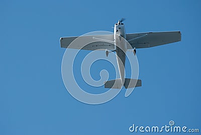 Cessna Plane Flying Overhead Royalty Free Stock Image - Image: 28882586