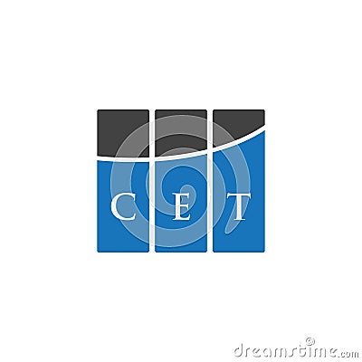 CET Letter Logo Design On BLACK Background. CET Creative Initials ...