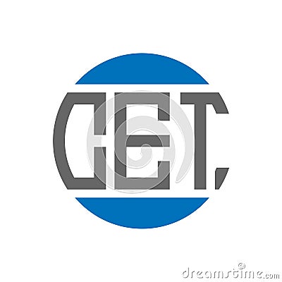 CET Letter Logo Design On White Background. CET Creative Initials ...