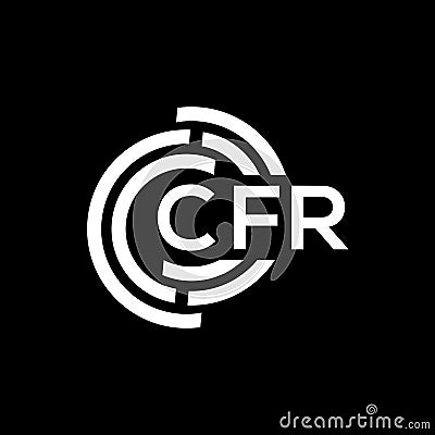 CFR Letter Logo Design On Black Background. CFR Creative Initials ...