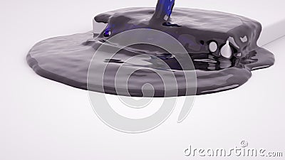 CG fluid animation. stock video. Video of cooking, lubricant - 113416927