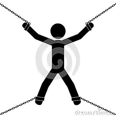 In Chains Vector Illustration | CartoonDealer.com #43659500