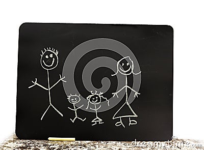 Chalk Family Royalty Free Stock Image - Image: 12270156