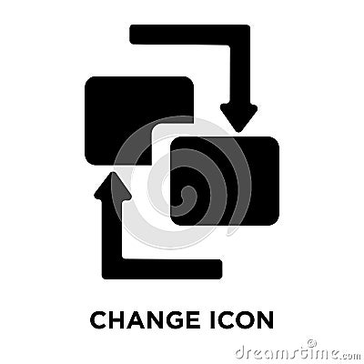 Change Icon Vector Isolated On White Background, Logo Concept Of ...