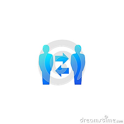 Change People Icon On White Royalty-Free Stock Photography ...