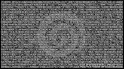 Changing Binary Hex Code on Computer Screen, Scrolling Up. Data ...