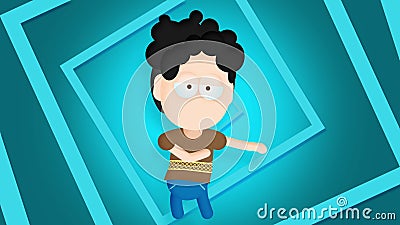 Character Animation of Floss Dance Stock Video - Video of bore, evening ...