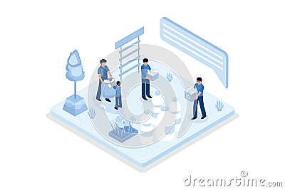 Character Collecting Plastic And Other Environmentally Unfriendly Trash ...