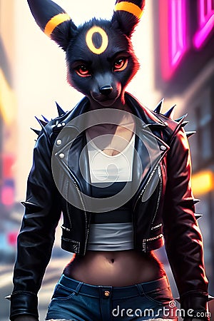 The Urban Enigma: Creature Of The Night (Umbreon) Royalty-Free Stock ...