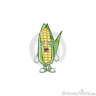 Character Crying In The Cartoon A Corn | CartoonDealer.com #163951717