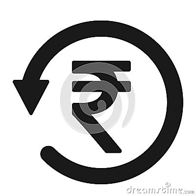 Chargeback Icon Symbol, Return Money Isolated On White Background ...