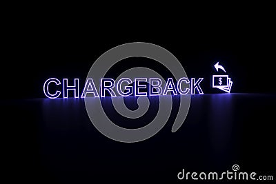 CHARGEBACK Neon Concept Self Illumination Background Royalty-Free ...