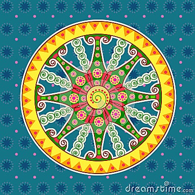 Konark Wheel Stock Illustrations – 38 Konark Wheel Stock Illustrations ...