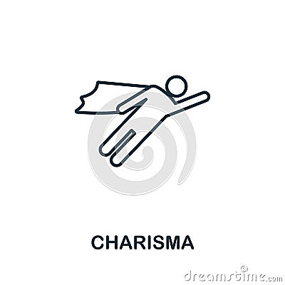 Charisma Icon Outline Style. Thin Line Creative Charisma Icon For Logo ...