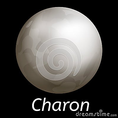 Charon Icon, Realistic Style Cartoon Vector | CartoonDealer.com #130130151