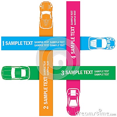 Chart Racing Car Straight Trajectory Harmonization Cartoon Vector ...