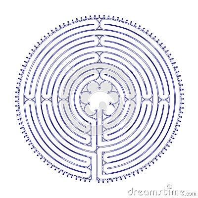 Chartres Labyrinth Harmony Royalty Free Stock Image - Image: 22950506