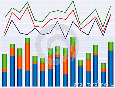 Charts Cartoon Vector | CartoonDealer.com #13795907