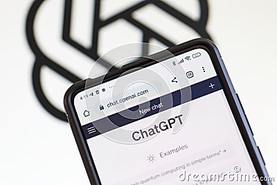 ChatGPT Artificial Intelligence AI Chat GPT With OpenAI Logo Editorial ...