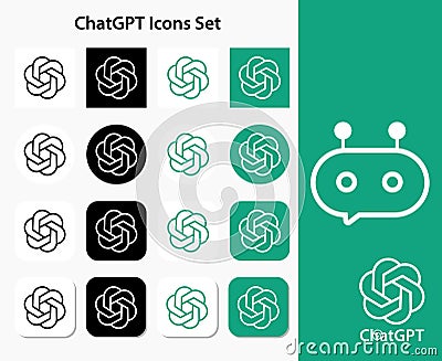 ChatGPT Logo Vector, AI Chatbot By OpenAI Vector, ChatGPT Logos For ...