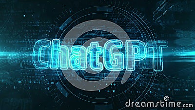 ChatGPT Neon Sign Abstract Animation Stock Footage - Video of ...