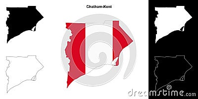 Chatham-Kent Outline Map Vector Illustration | CartoonDealer.com #361021880