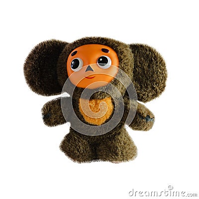 Cheburashka, Russian Cartoon Character. On An White Background ...