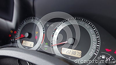 Check Engine Icon, Odometer Mileage Dashboard Instrument Cluster, Fuel ...