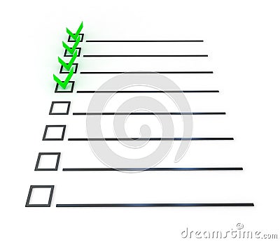 Check List Symbol Over White Royalty-Free Stock Image | CartoonDealer ...