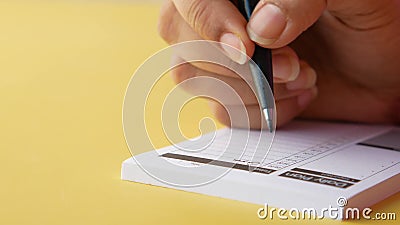 Check Mark on a Check Box on a Paper Stock Video - Video of isolated ...