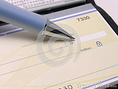 Checkbook With Pen 2 Royalty Free Stock Images - Image: 1809829