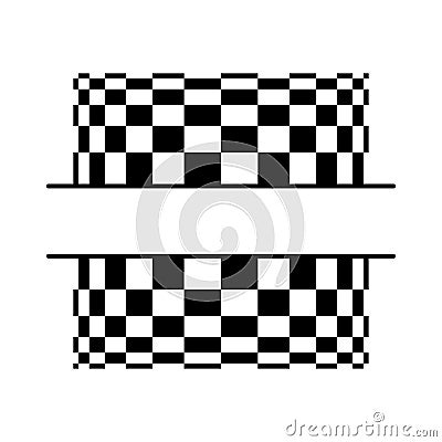 Checkerboard Pattern Split Frame Design Cartoon Vector | CartoonDealer ...