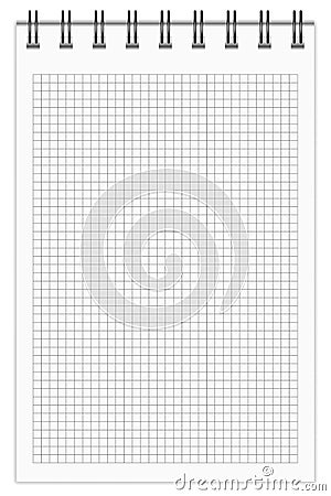 Checkered Notebook Royalty Free Stock Image - Image: 28984366