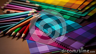 Checkered Sheet. Visually Appealing Composition With Intriguing Colors ...